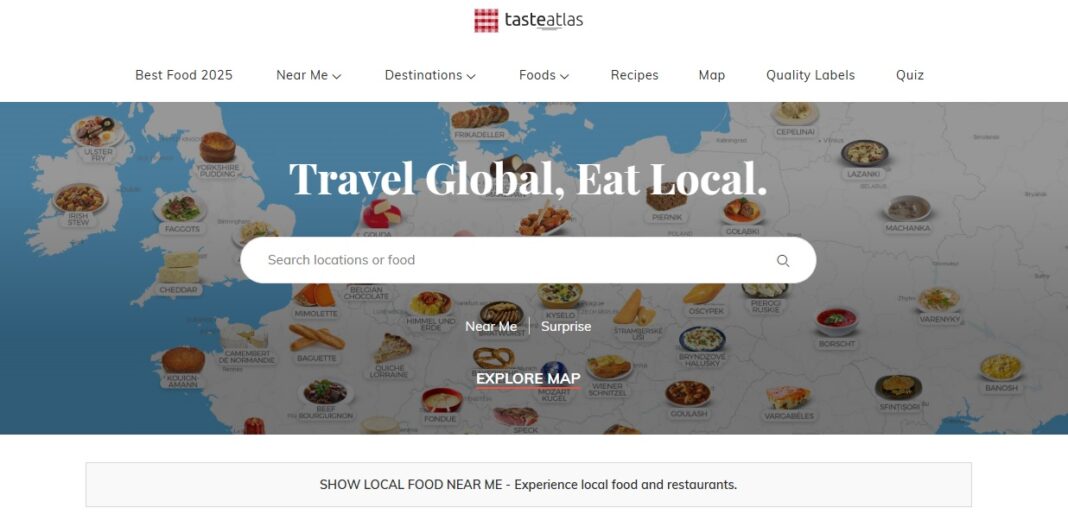 TasteAtlas: el mapa mundial de los sabores auténticos que rescata la ...